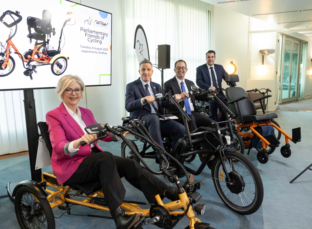 WeRide takes accessible bikes and trikes into Parliament | We Ride ...